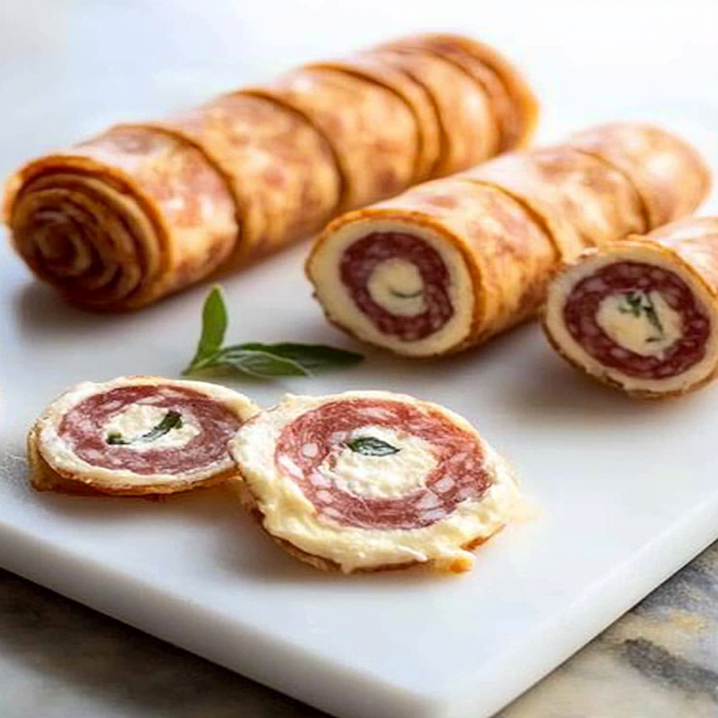 Cream Cheese Salami Roll Ups