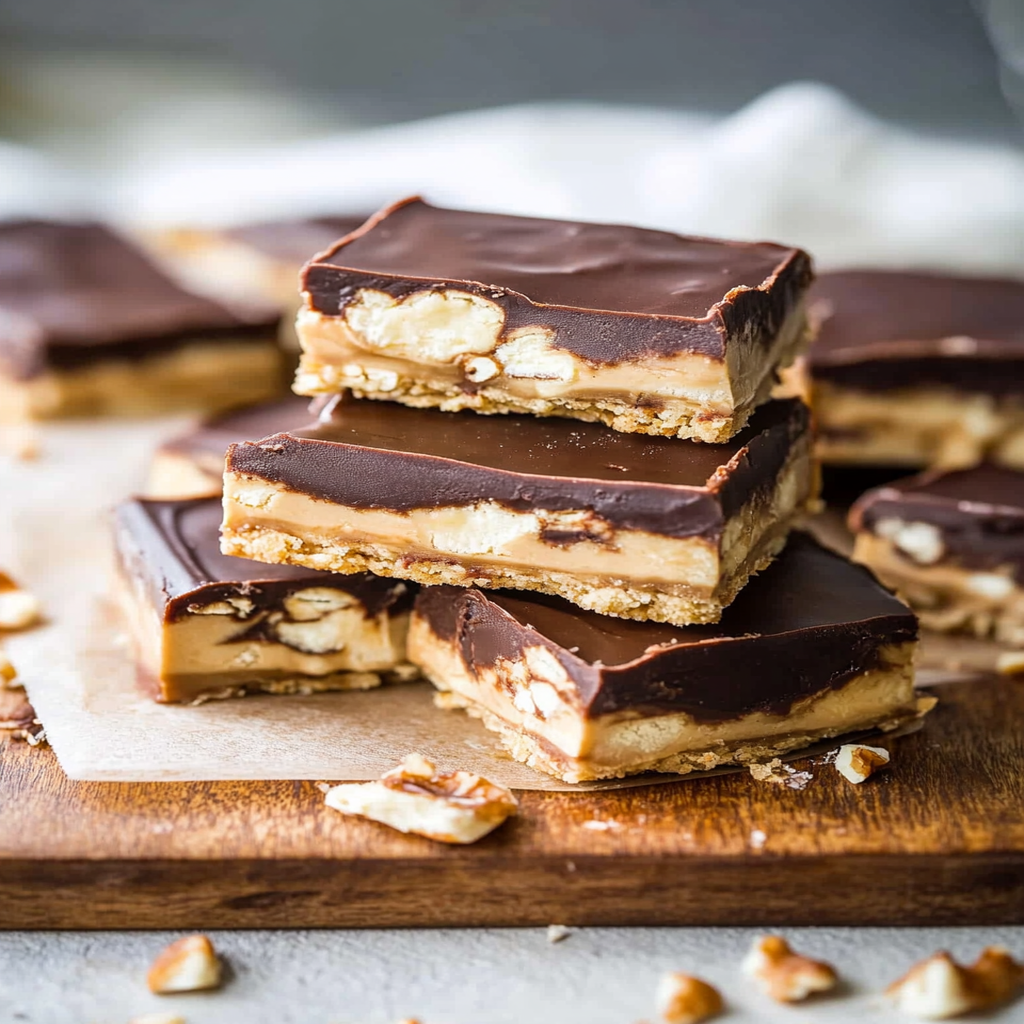 Homemade Snickers Candy Bar