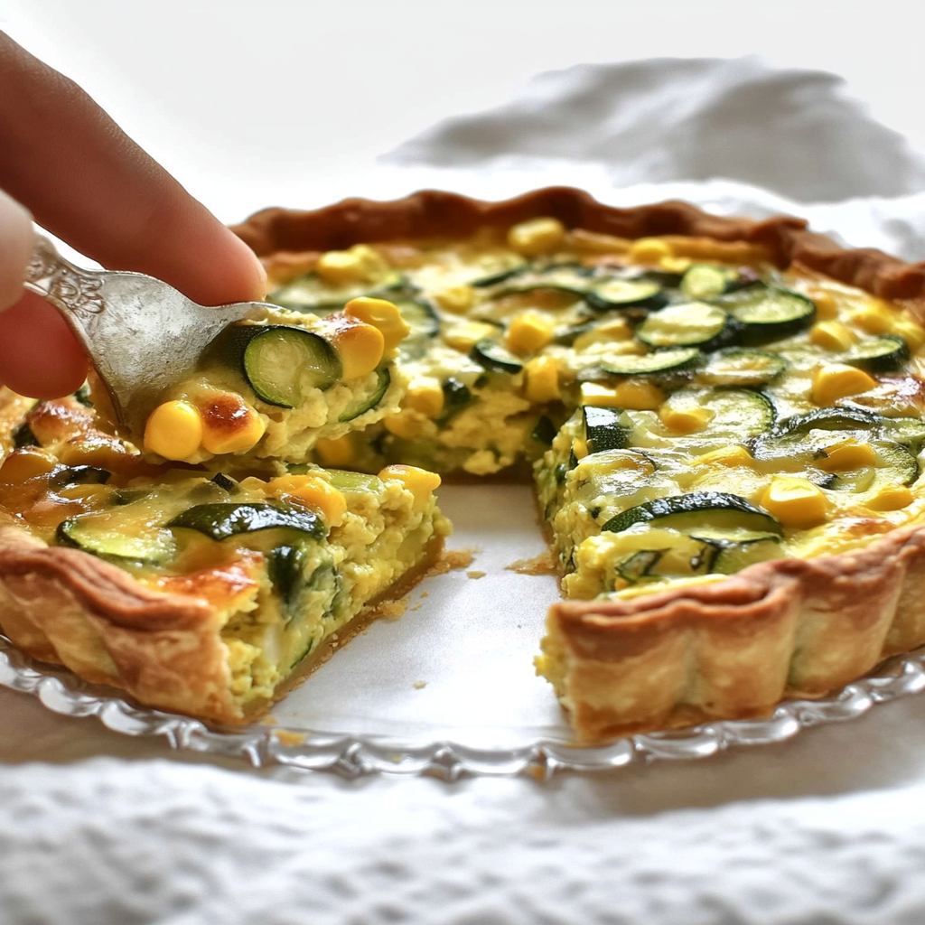 Zucchini and Sweet Corn Quiche