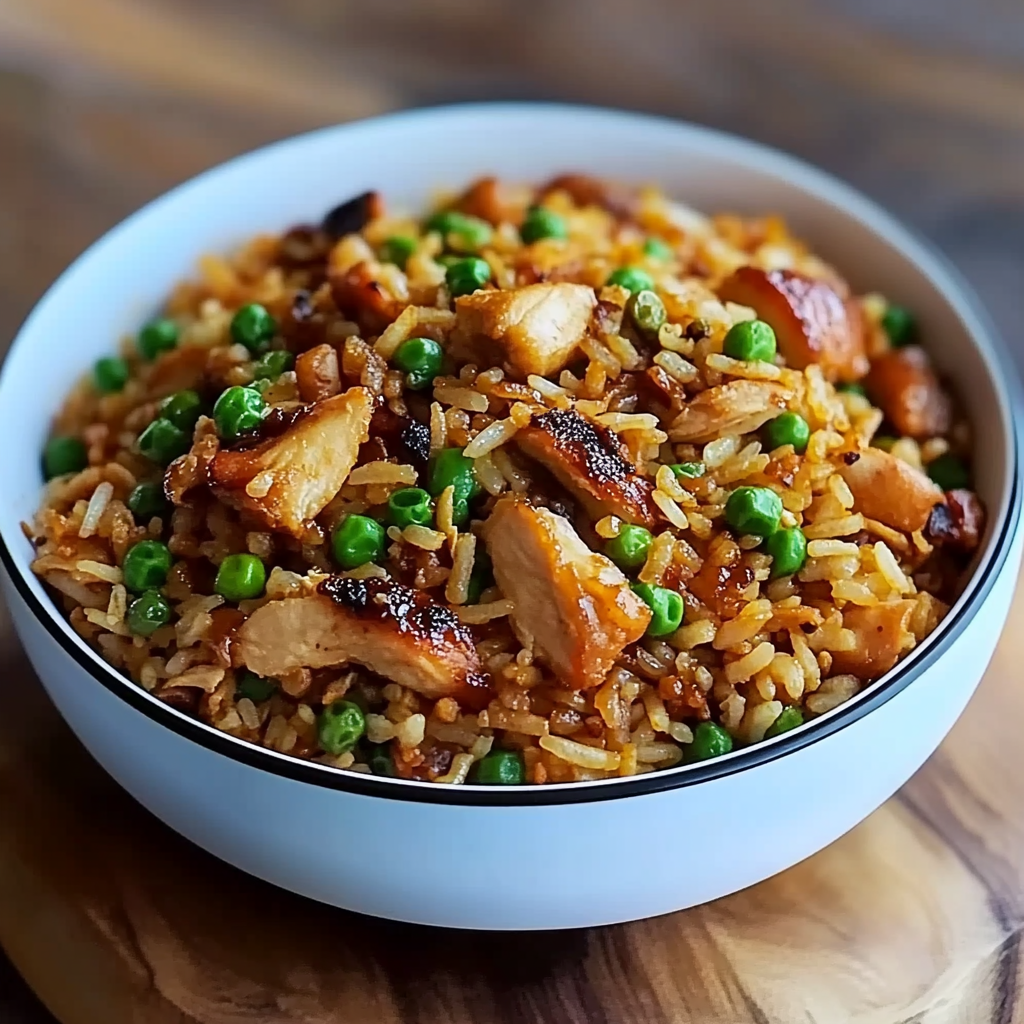 Savory Japanese BBQ Chicken Fried Rice