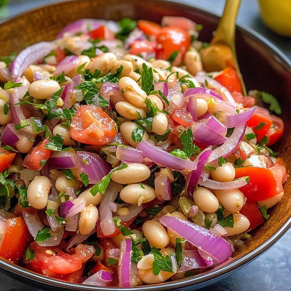 Piyaz (Turkish White Bean Salad)