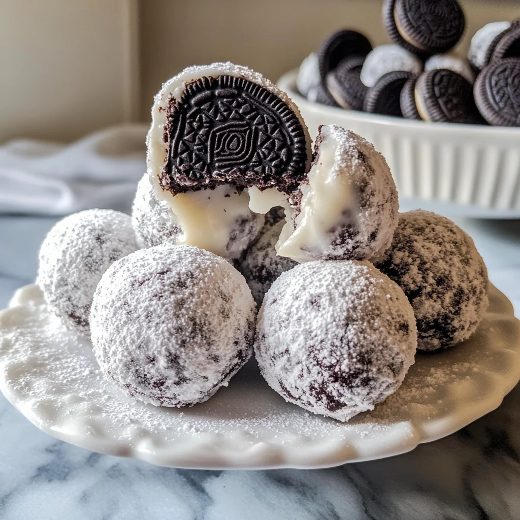 Snowball Oreo Cookie Balls