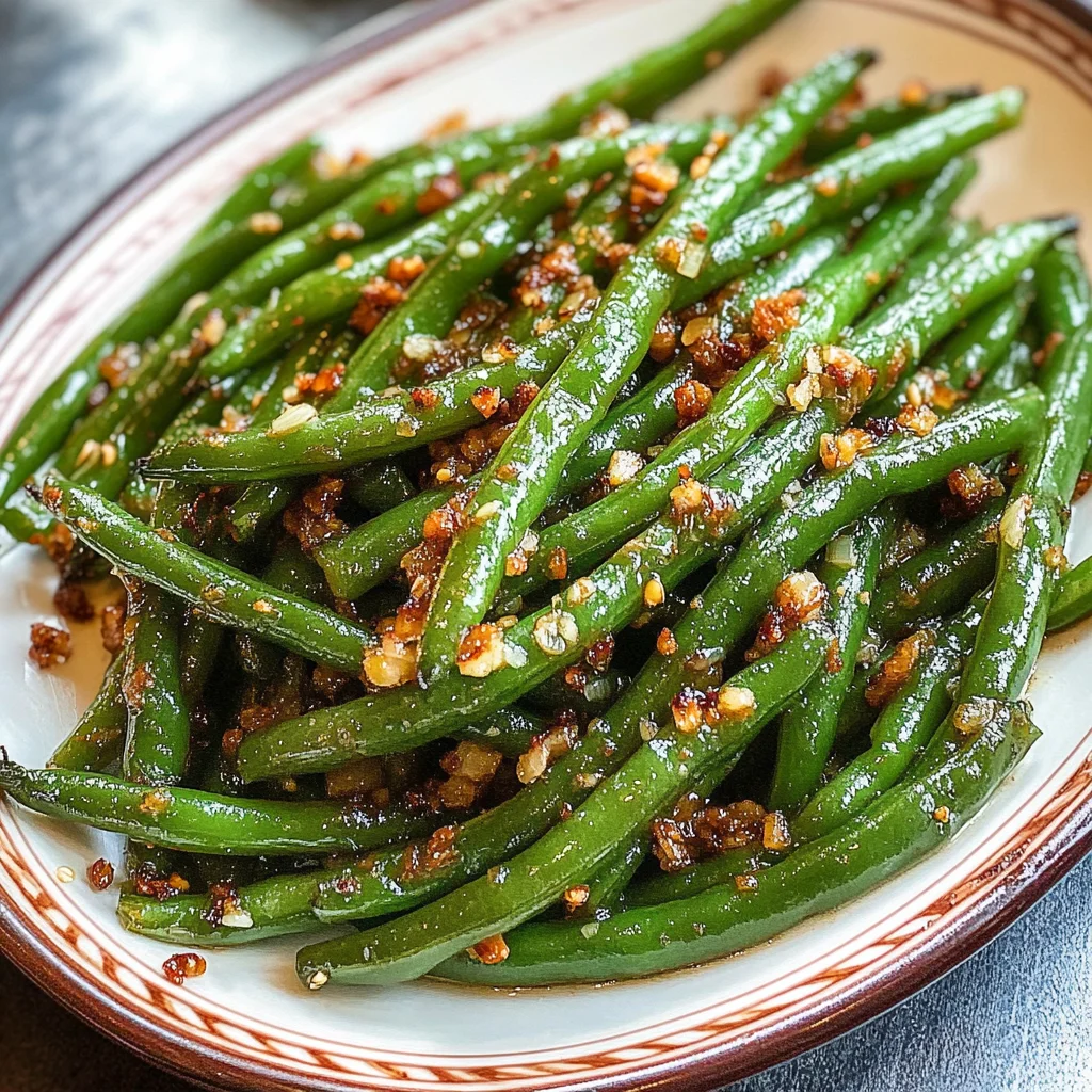 Chinese Green Beans With Garlic Sauce