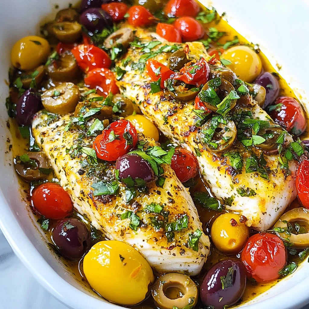 Easy Mediterranean Baked Fish